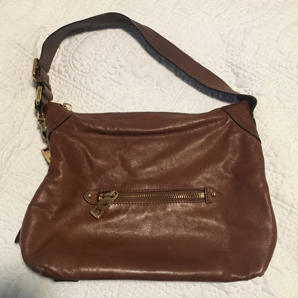 Marc Jacobs | Bags | Authentic Marc Jacobs Cognac Leather Shoulder Bag ...